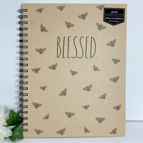Rae Dunn | Office | Rae Dunn Blessed Bees Spiral Bound Large Journal ...